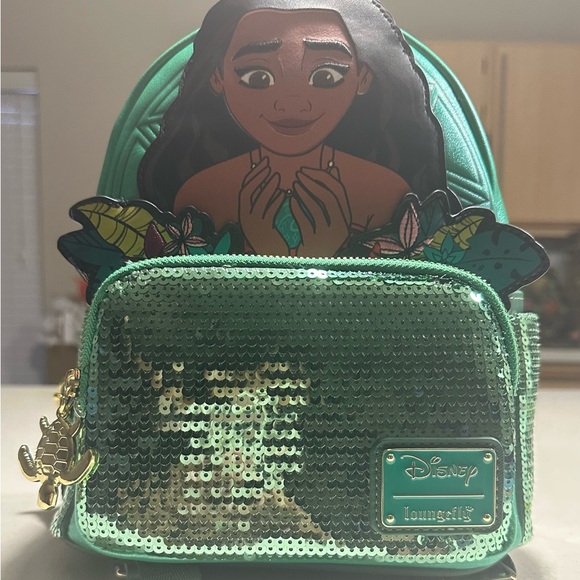 Loungefly | Bags | Moana Heart Of Te Fiti Sequins Loungefly Mini ...